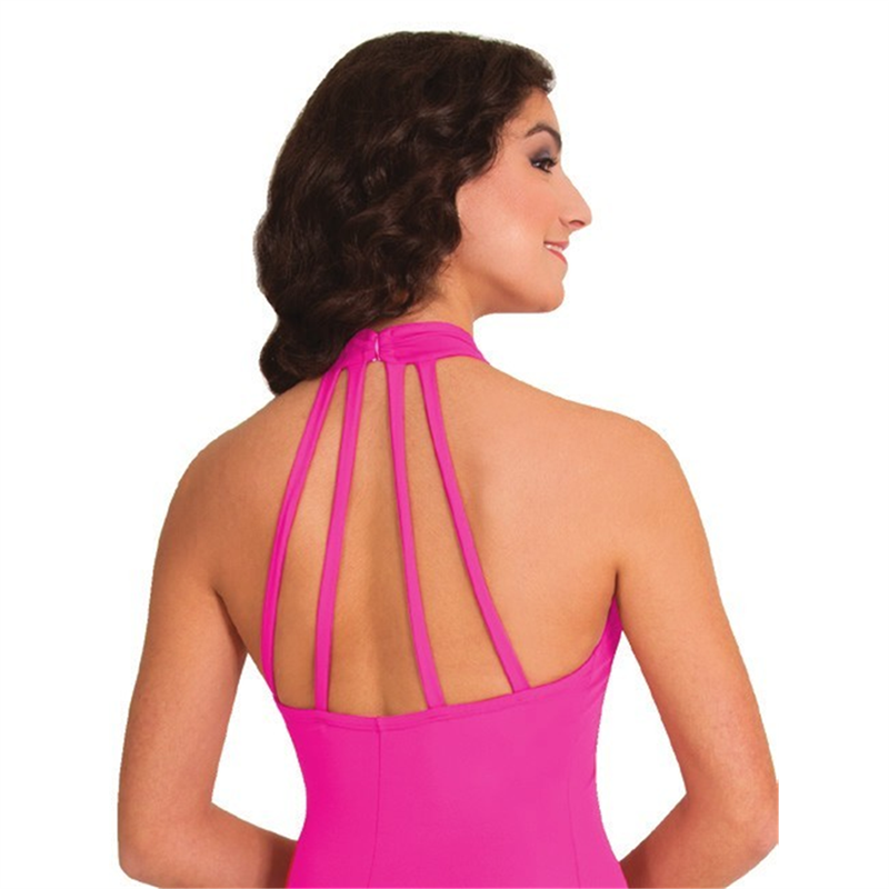 "Mock Neck Shorty" Adult Halter Unitard – Dancewear NYC
