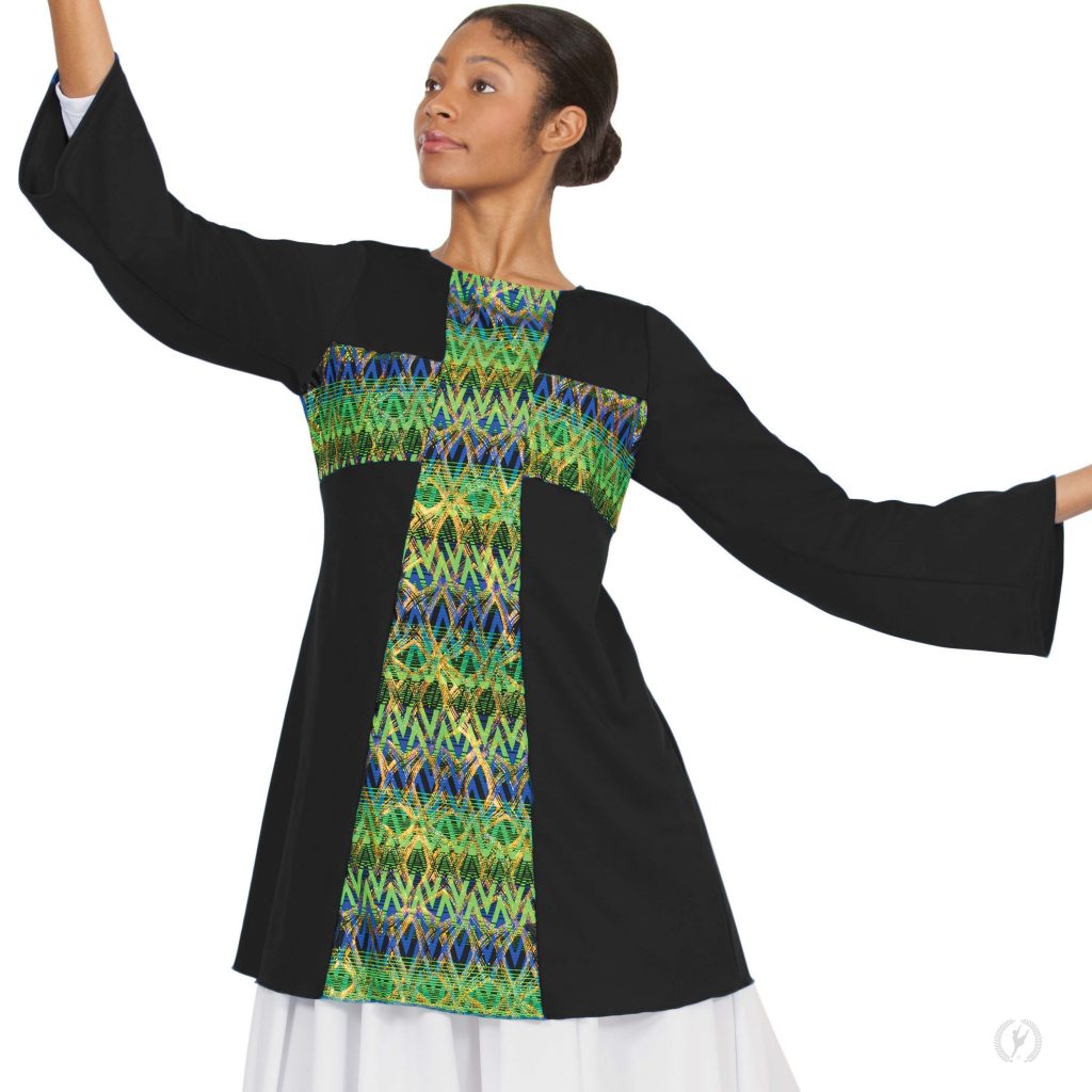 Adult Joyful Praise Asymmetrical Worship Tunic – Dancewear NYC
